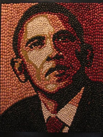Barack Obama Bean Portrait – Rancho Gordo