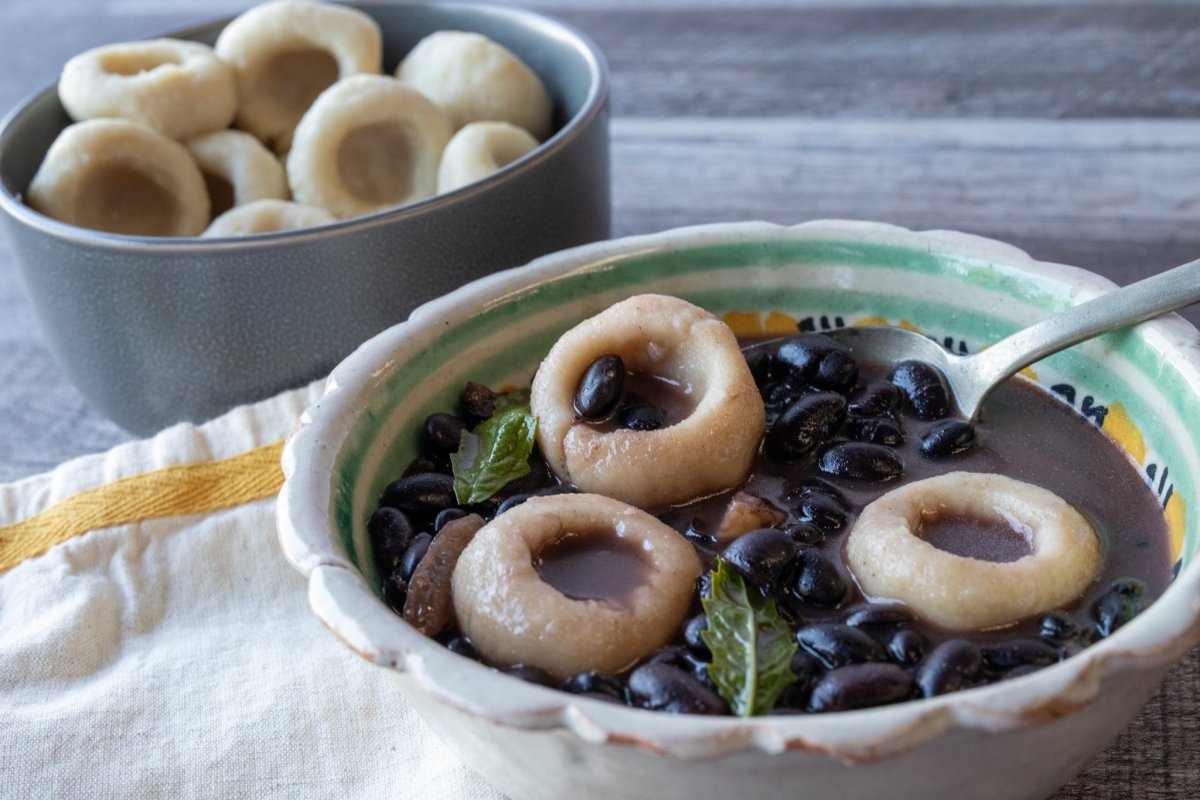 Chiapas Black Bean Soup with Masa Dumplings – Rancho Gordo