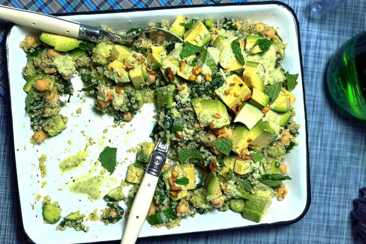 Emily Nunn's Green Goddess Quinoa with Chickpeas, Spinach, and Avocado ...