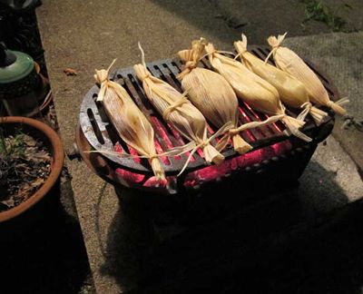 Fish and Seafood Grilled in Corn Husks, Again. Better? I Think So ...